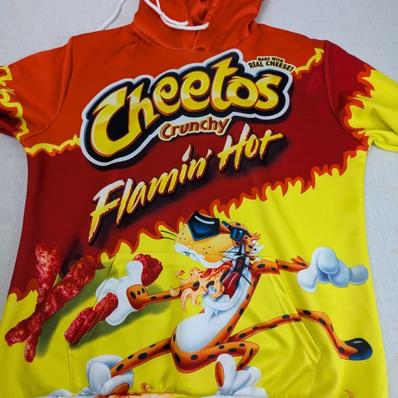 Cheetos | Shirts | Cheetos Cheetah Flamin Hot Crunchy Chip Hoodie ...